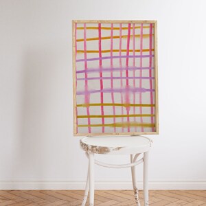 Grid Hand Painting, Colorful Wall Art, Abstract Wall Art, Acrylic Art ...