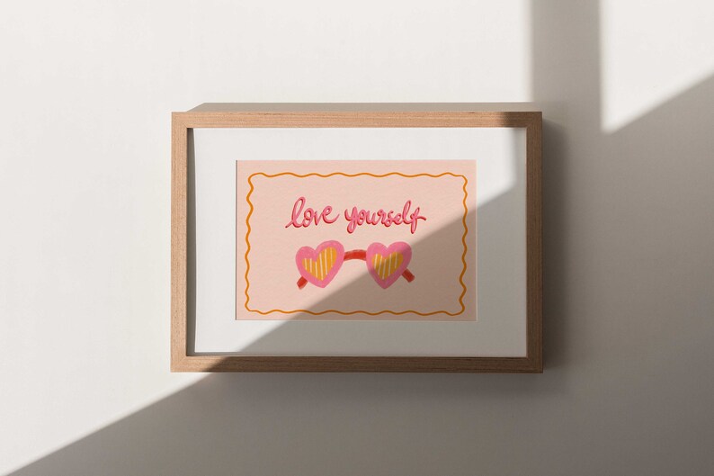 Motivational Quotes Poster | Colorful Wall Art | Self Love Print ...