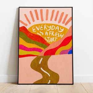 Motivational Quotes Poster | Colorful Wall Art | Pink Self Love Print ...