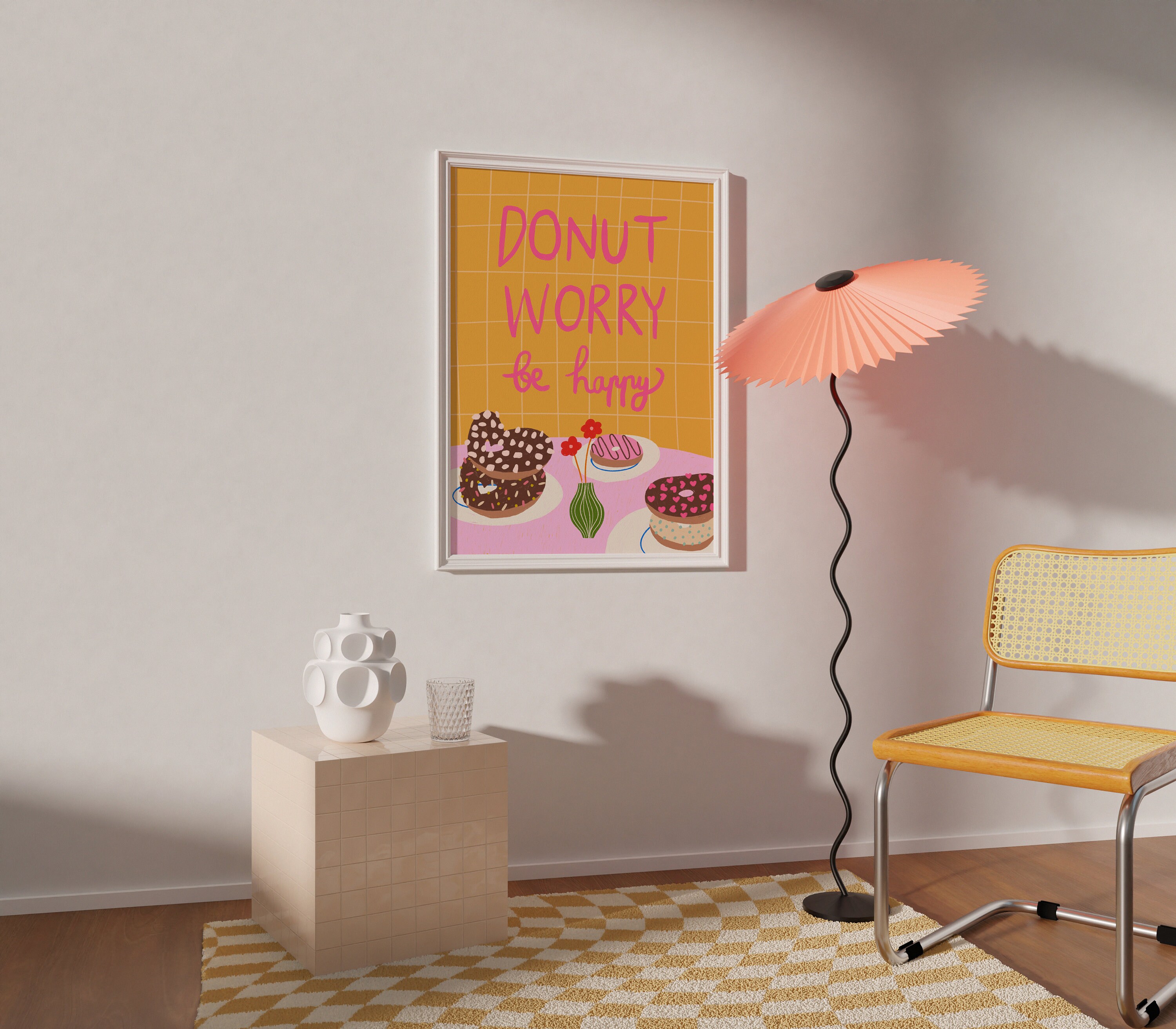 Don't Worry Be Happy Poster Motivational Quotes - Etsy