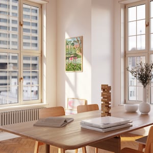 Forest in Batu Malang Indonesia Oil Pastel Painting | East Java Scenery ...