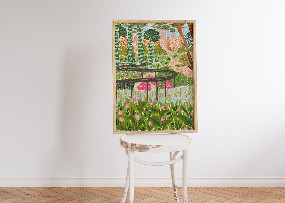 Forest in Batu Malang Indonesia Oil Pastel Painting | East Java Scenery ...