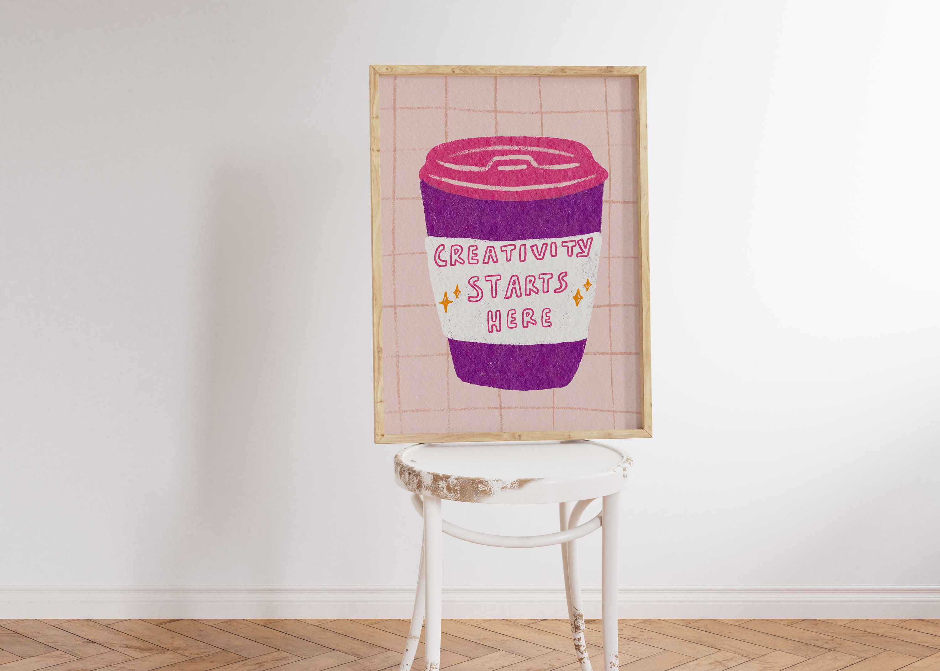 Motivational Quotes Poster Colorful Wall Art Pink Hot - Etsy