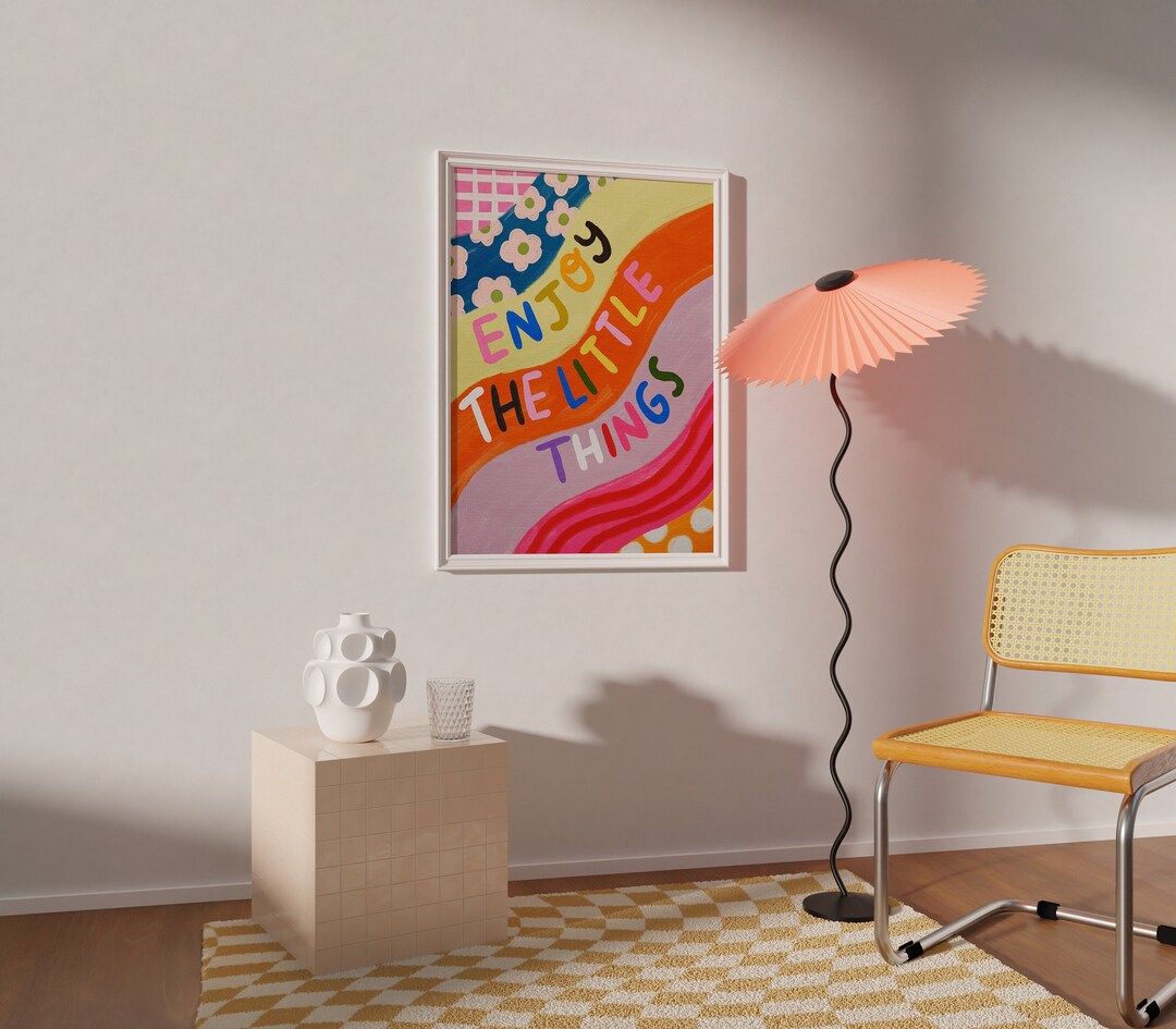 Enjoy the Little Things Poster | Motivational Quotes Typography ...