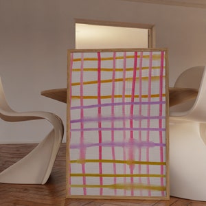 Grid Hand Painting, Colorful Wall Art, Abstract Wall Art, Acrylic Art ...