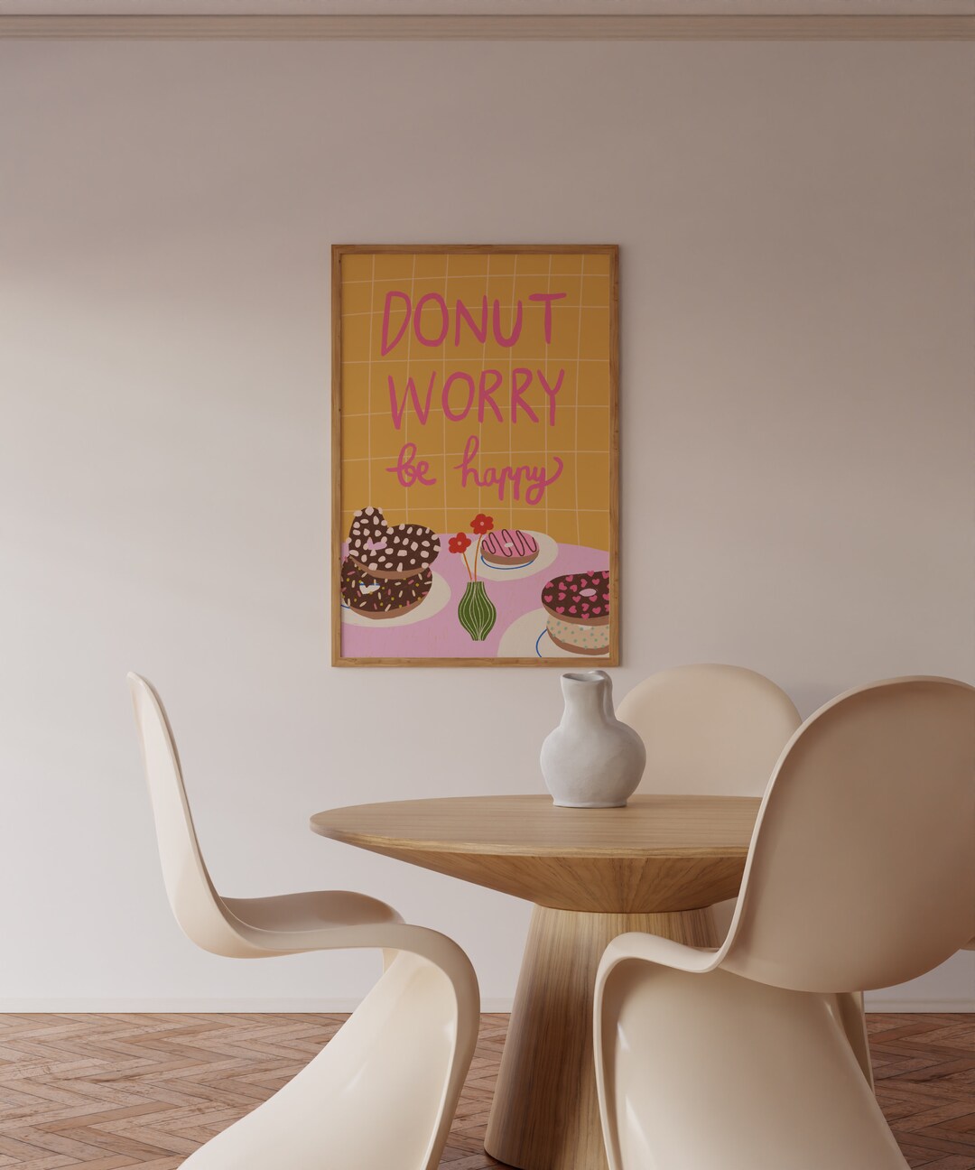 Don't Worry Be Happy Poster | Motivational Quotes Typography | Colorful ...