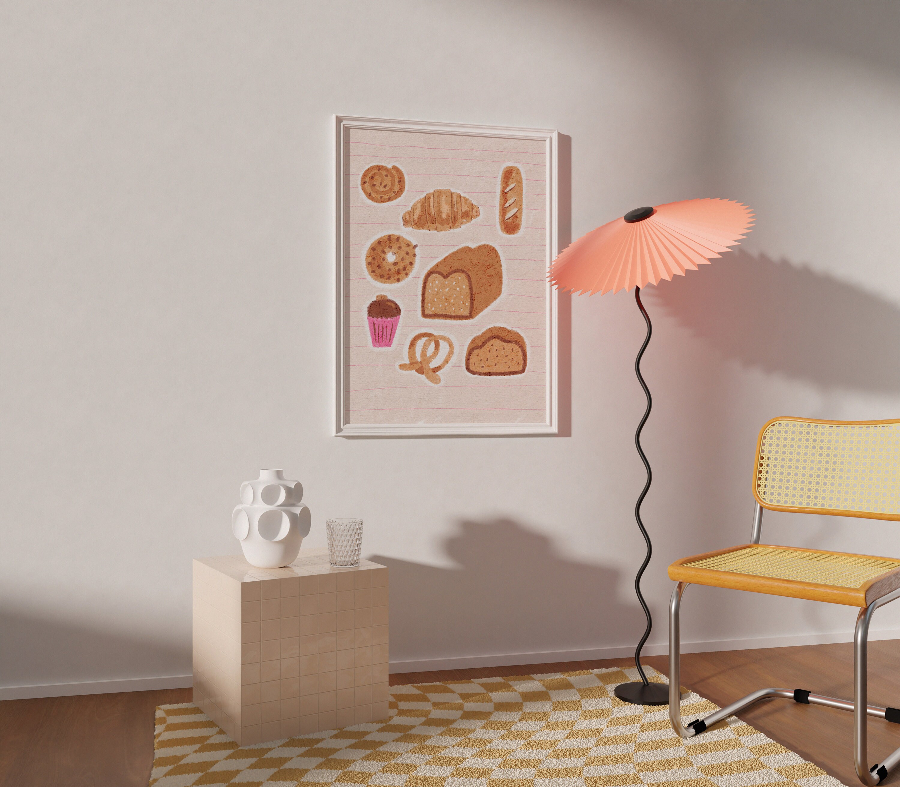 Bread Poster Printable Art for Kitchen, Restaurant, Bakery, Cafe ...