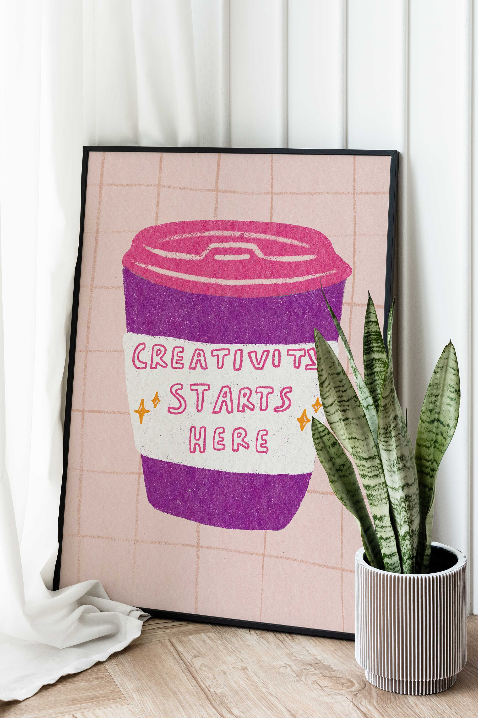 Motivational Quotes Poster Colorful Wall Art Pink Hot - Etsy