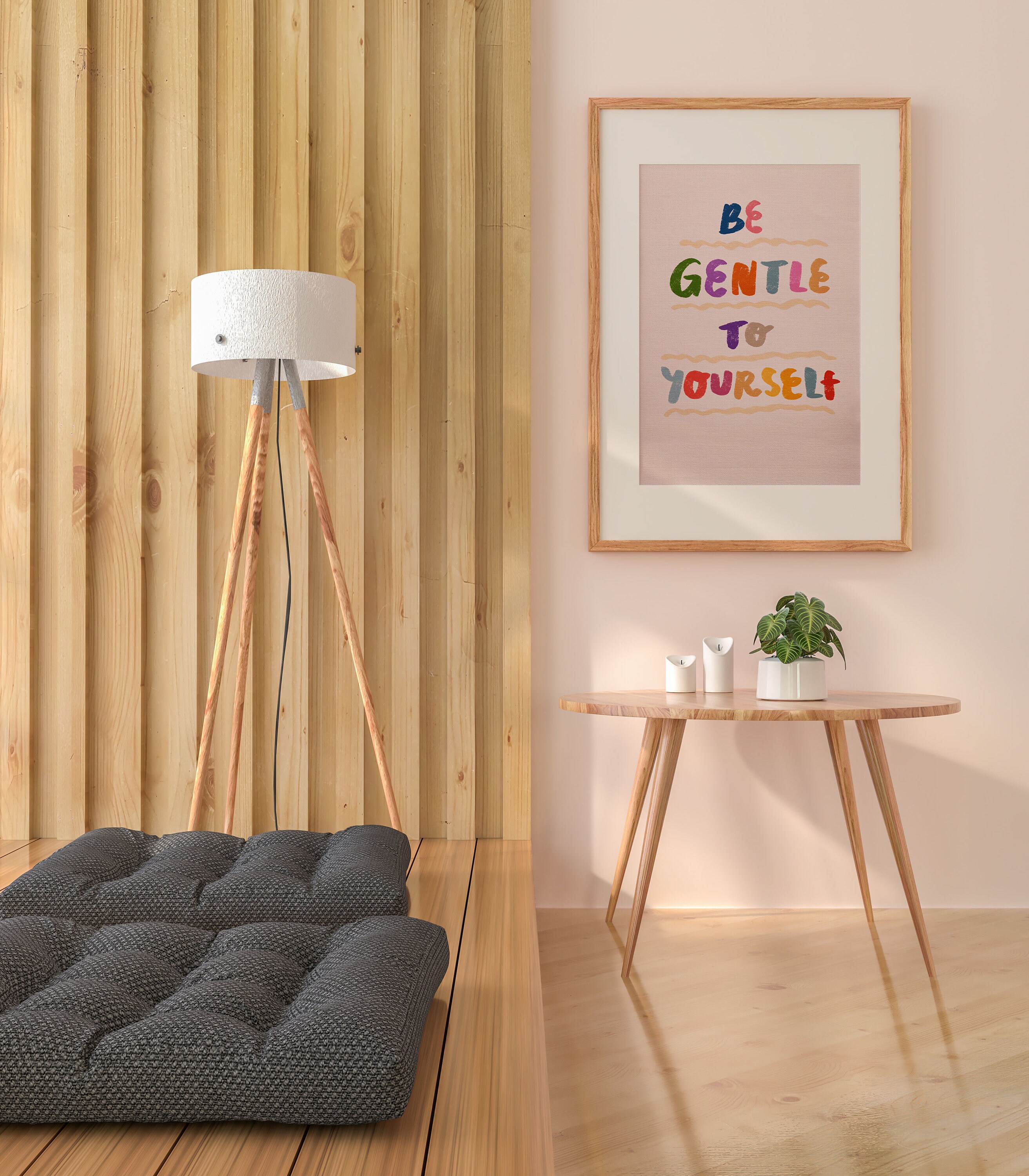 Colorful Self Love Quote Art Print: Motivational Room Decor (digital ...
