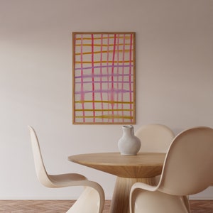 Grid Hand Painting, Colorful Wall Art, Abstract Wall Art, Acrylic Art ...