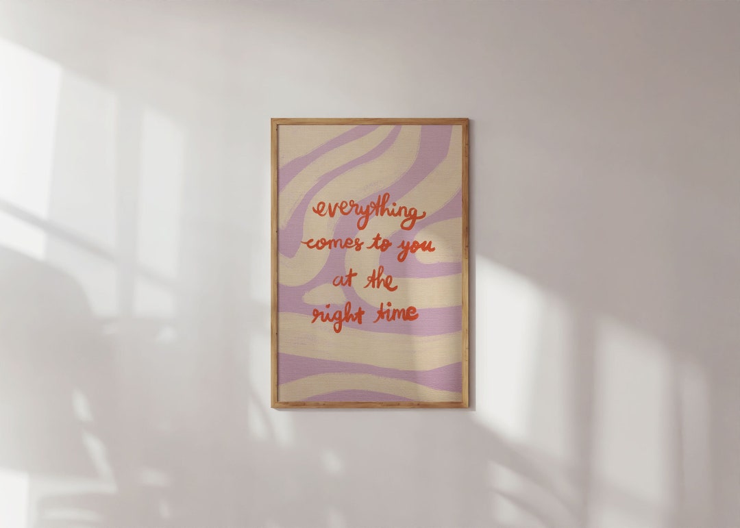 Motivational Quote Poster: Colorful Typography Wall Art (digital ...