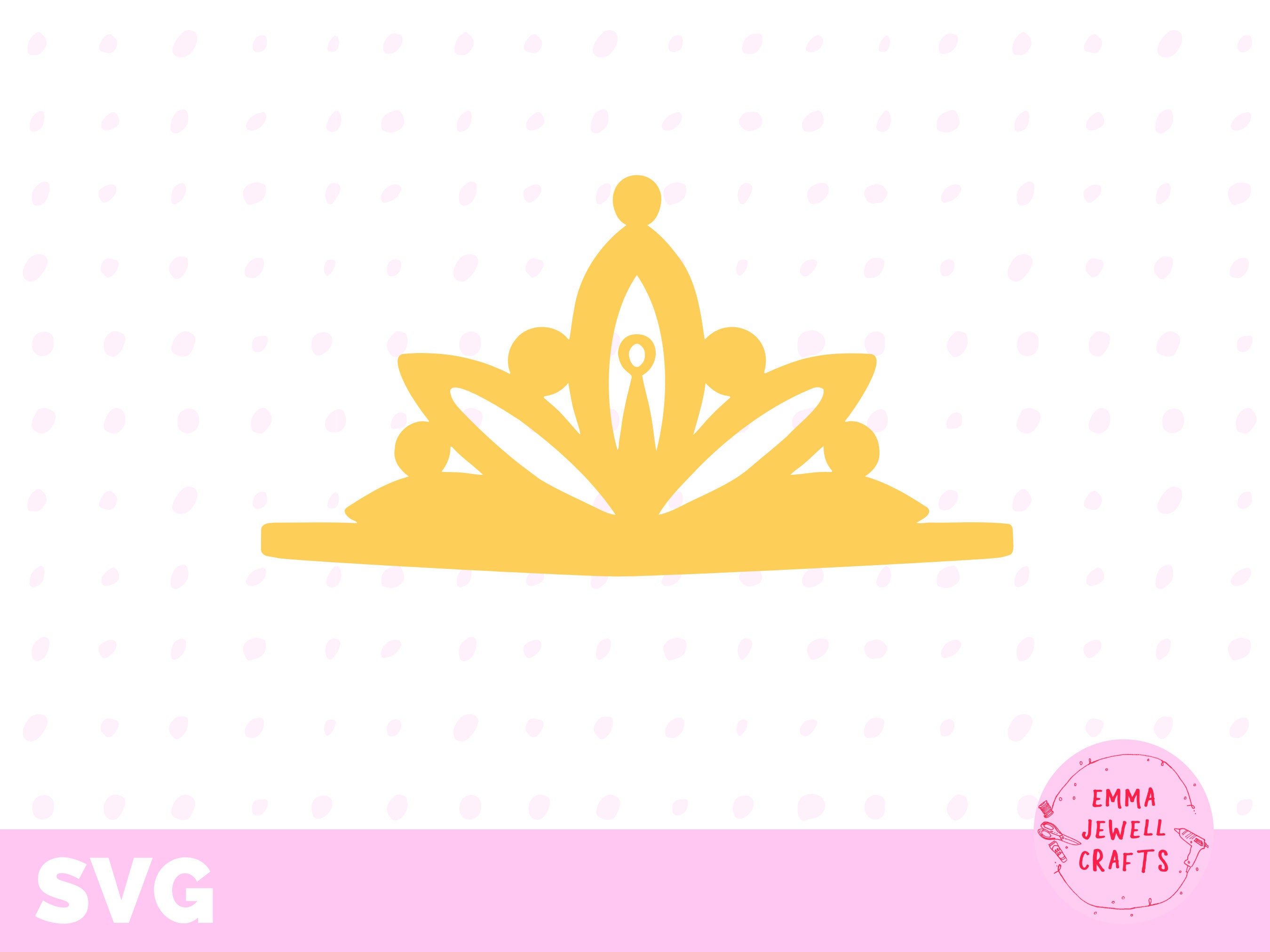 Tiara SVG Princess Royal Queen Wall Decal T-shirt Design. - Etsy