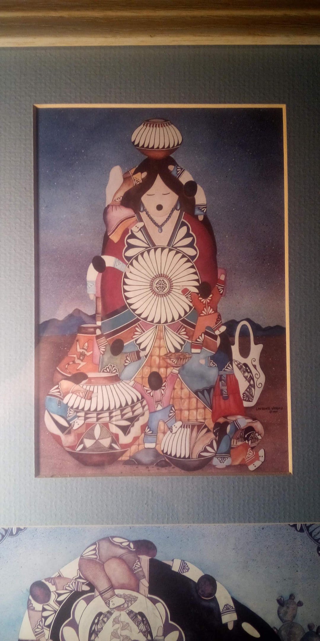 Southwest Artist Painter, Lawrence Vargas Framed Collectible Art ...
