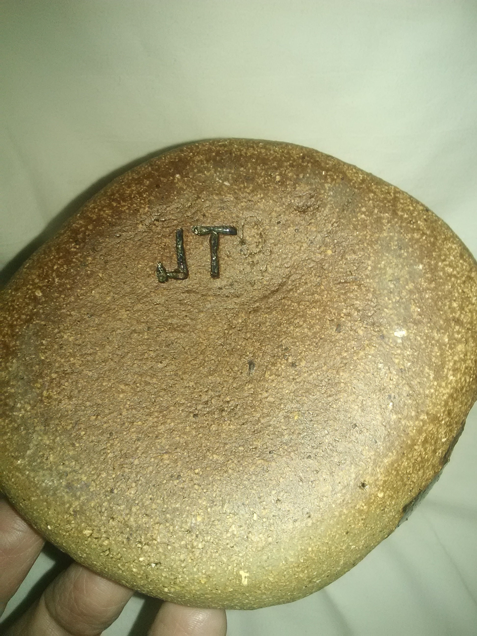 Vintage pottery stoneware sculpture art handmade JT makers mark ...
