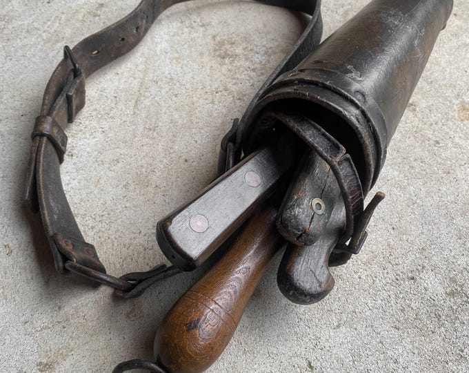 Antique Vintage Early 1900s Leather Butcher Belt Tools Gear Knives ...