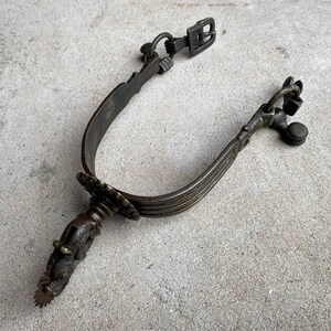 Antique Vintage 1800s 19th Century Iron Riding Spur Forged Wrought Iron ...