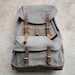 Vintage 50’s Swiss Army Salt and Pepper Rucksack Olive Green Backpack ...