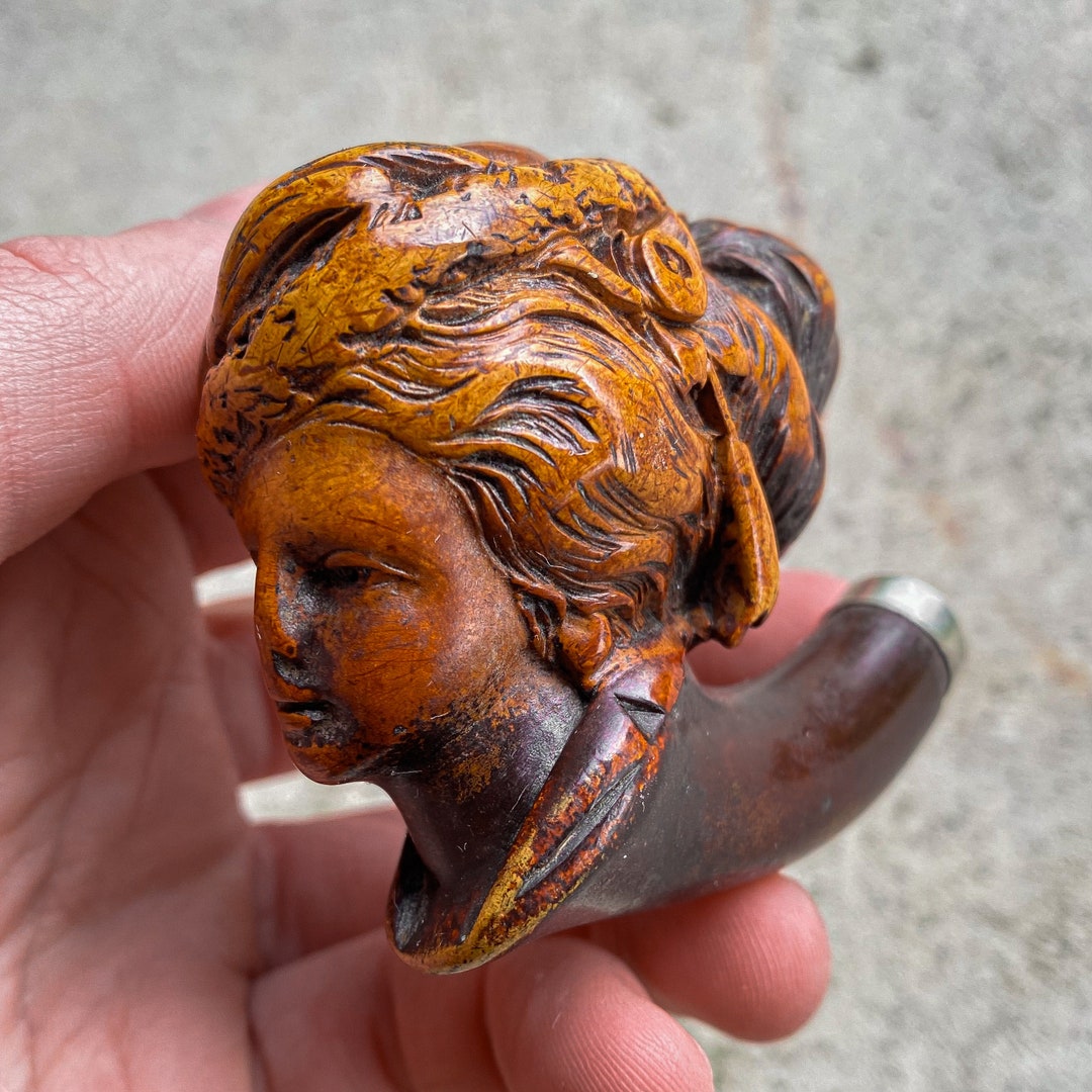 Antique Vintage 19th Century 1800s French Meerschaum Tobacco Pipe ...