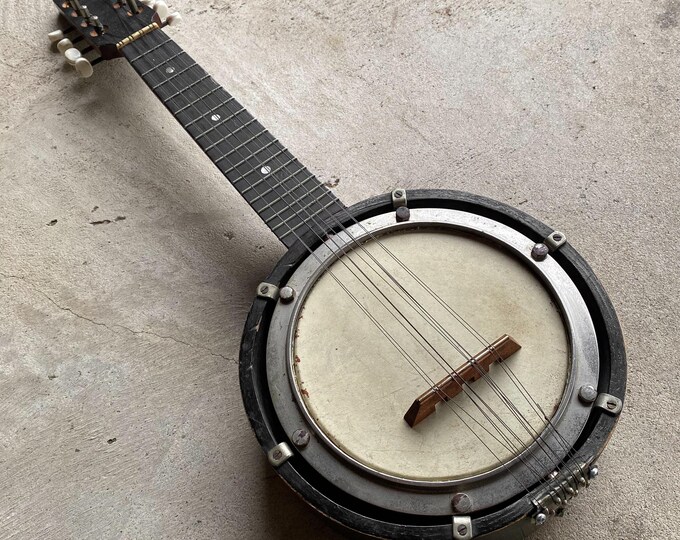Antique Vintage 30s 1930s British Banjo Banjolin Instrument Luthier ...