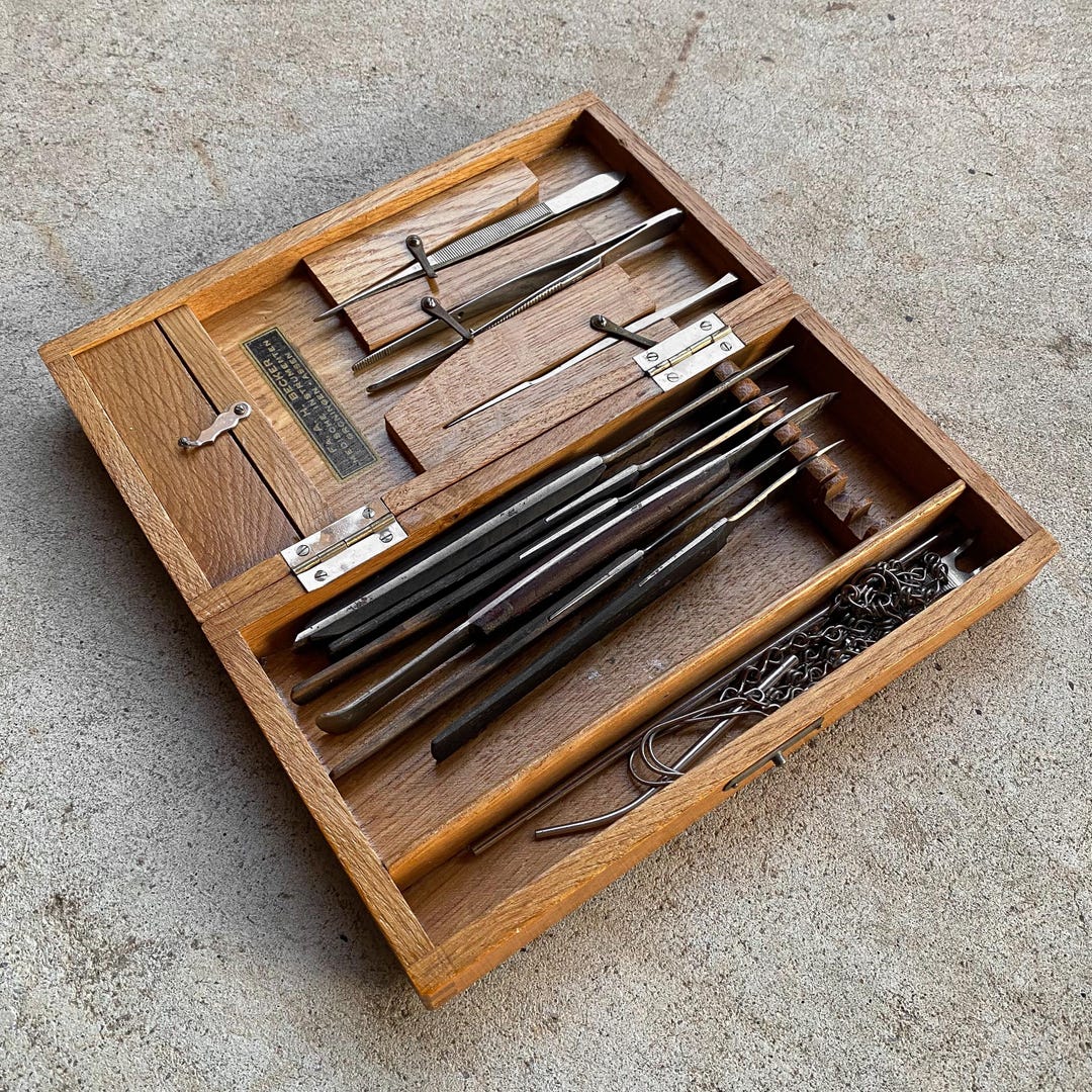 Antique Vintage 20s 1920s Dutch Surgical Medical Scalpel Set ...