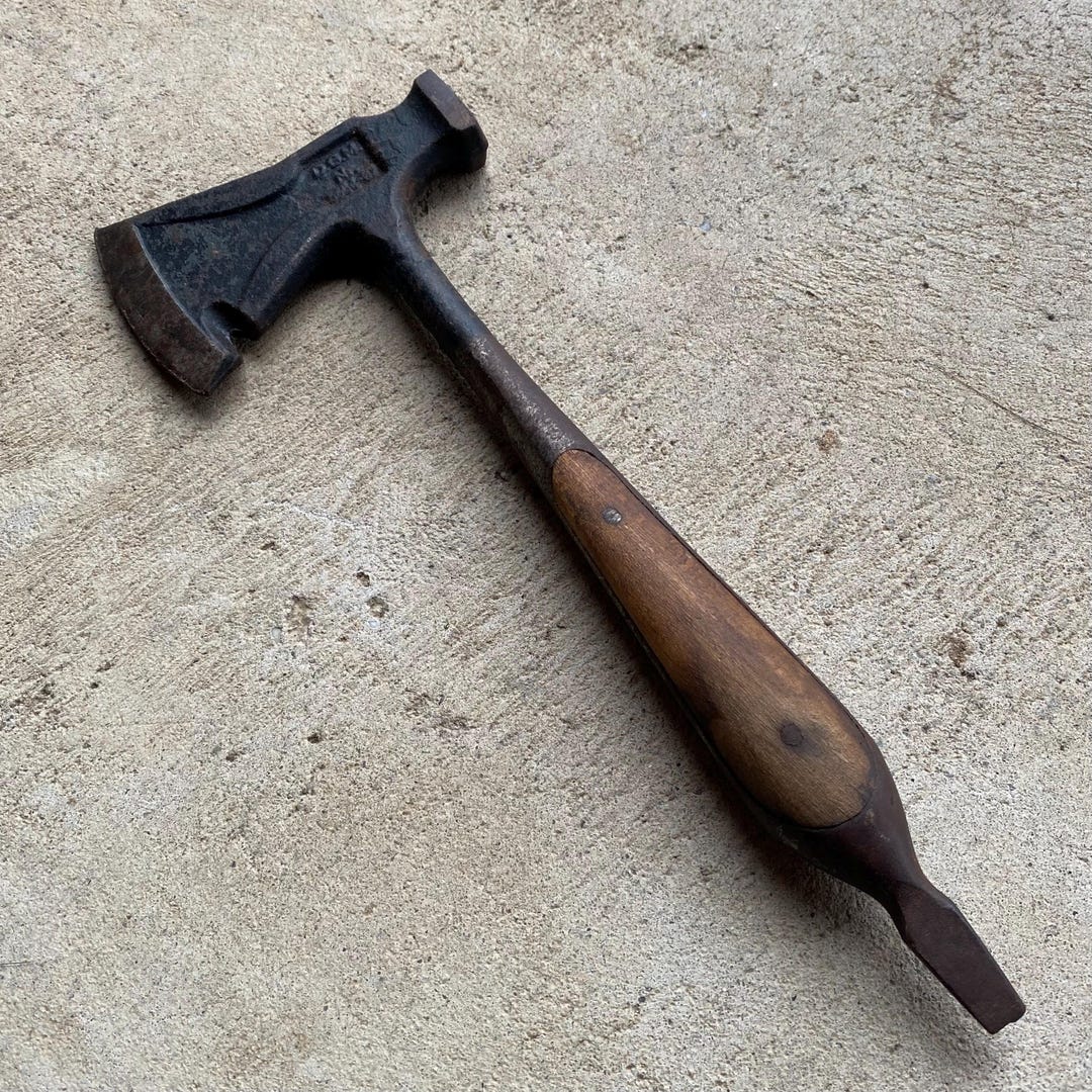 Vintage 30s 1930s Hatchet Axe Multitool Hammer Screwdriver Tool Hiking ...