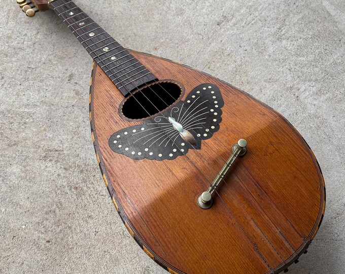 Antique Vintage Early 1900s Italian Mandolin Instrument Luthier Cabin ...