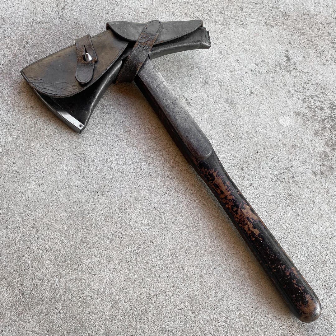 Antique Vintage 30s 1930s Italian Bergomi Firemans Hatchet Axe Ax ...
