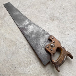 Antique Vintage 30s 1930s British Spear Jackson Hand Saw Tool Sheffield ...