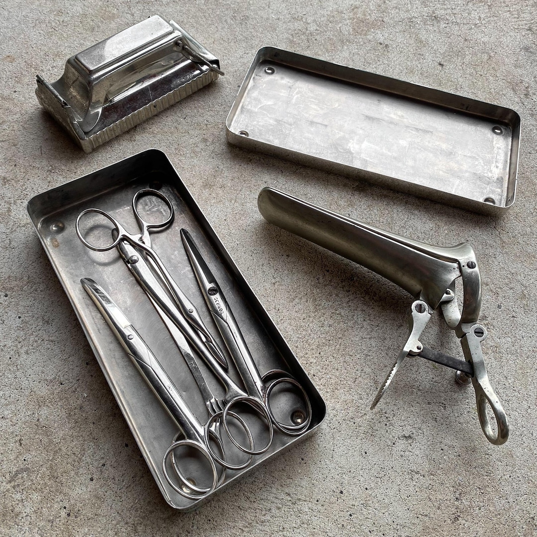 Antique 20s 1920s French Medical Surgical Instruments Tools Speculum ...