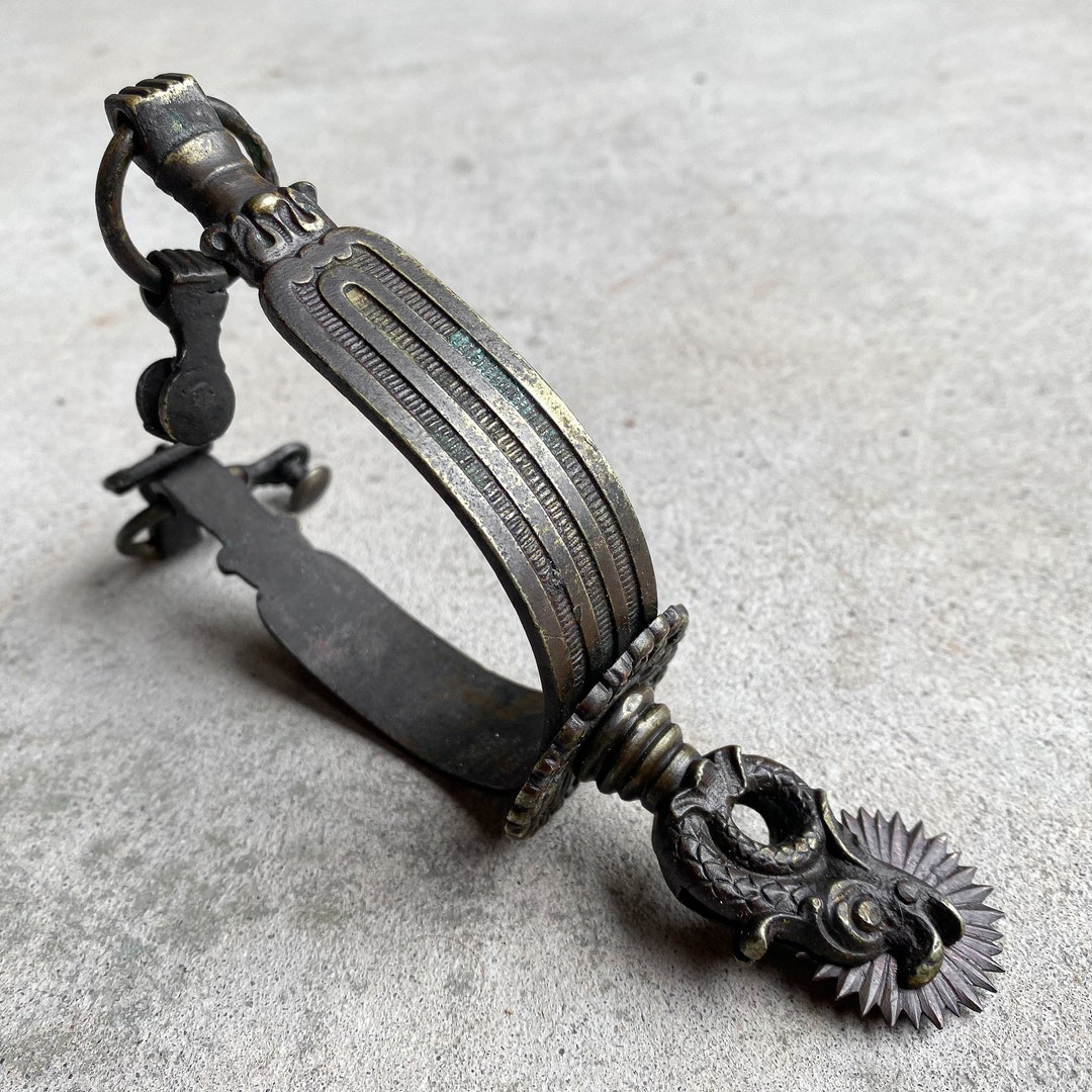 Antique Vintage 1800s 19th Century Iron Riding Spur Forged Wrought Iron ...