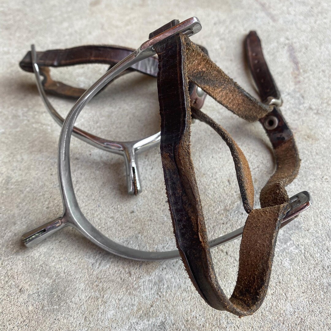 Antique Vintage 40s 1940s WWII Army Military Cavalry Spurs Gear Army ...