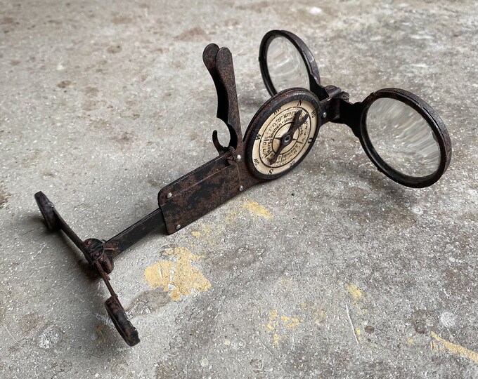 Antique Vintage Early 1900s Compass Binoculars Multitool Magnifying ...