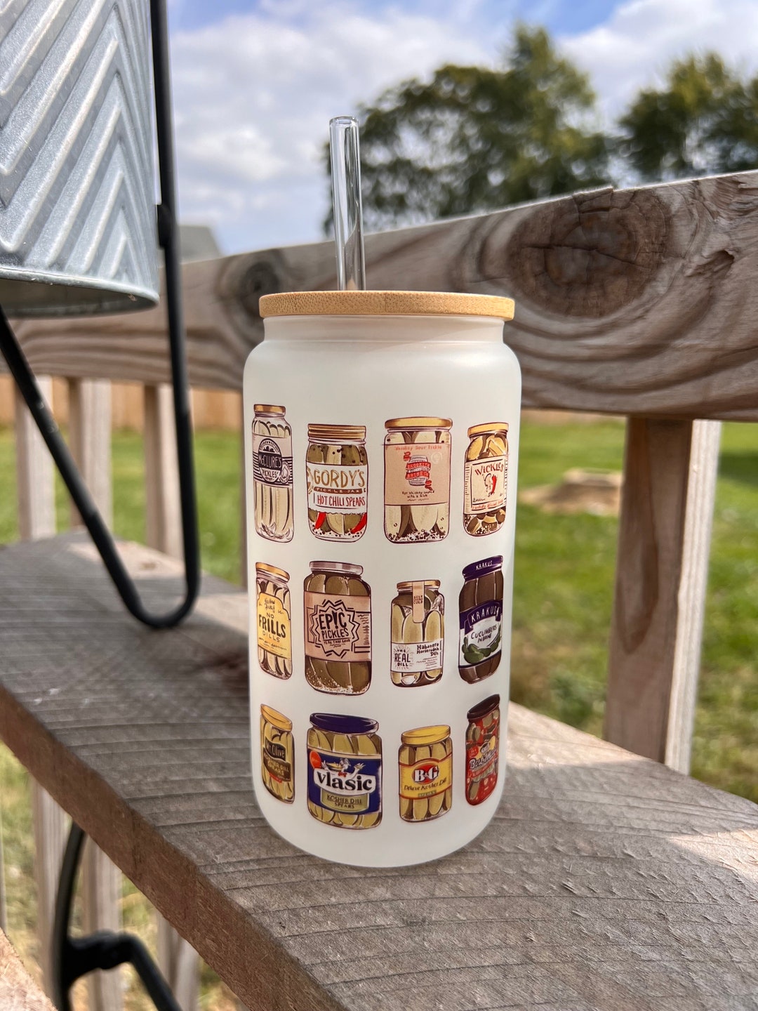 Pickle Jars Glass Cup | Pickle Cup | Pickle Lover | Dill Pickles ...