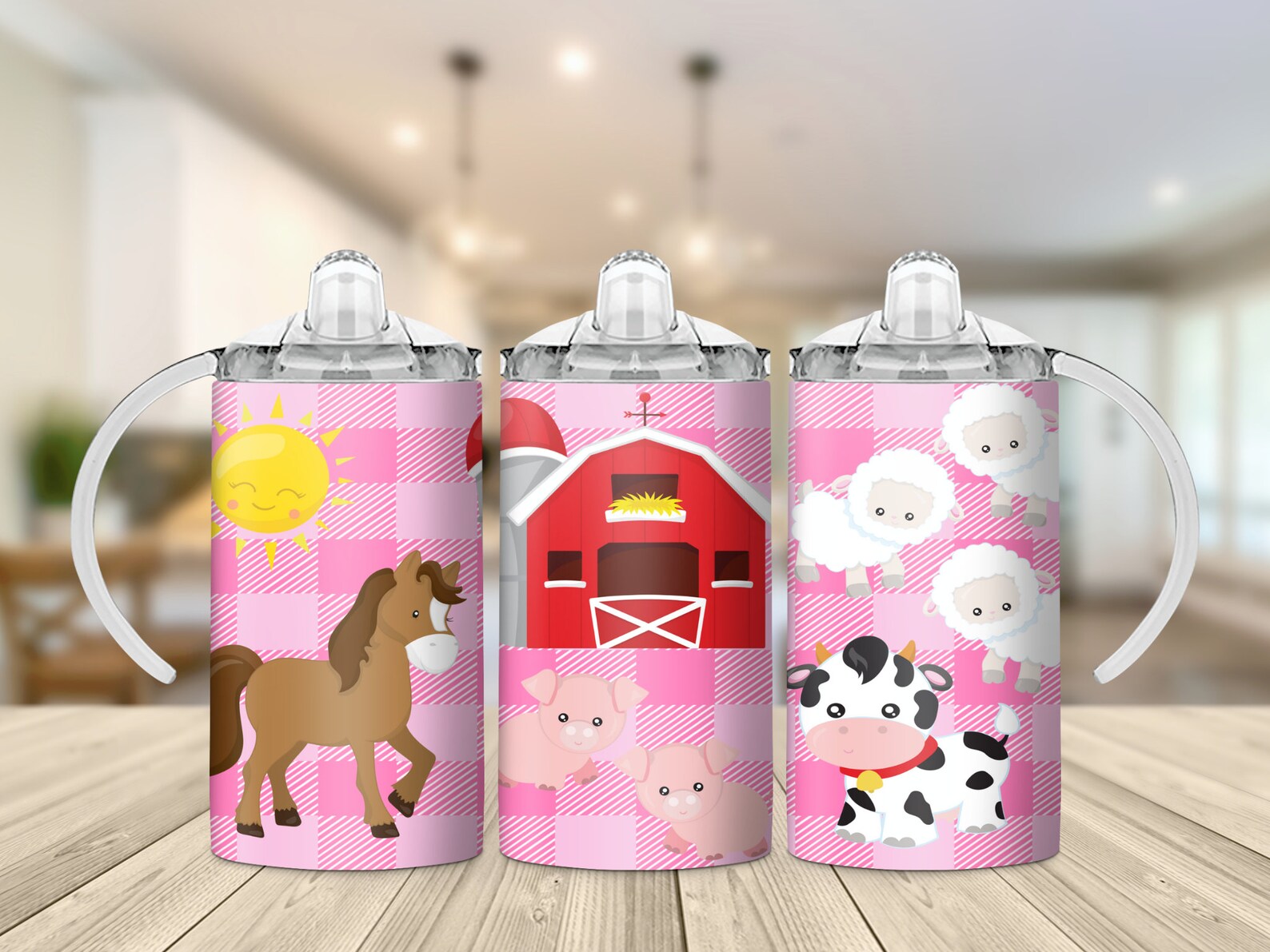 Kids Sippy Cup | Dual Lid Sippy | Kids Cup | Farm | Farm Animals | Farm ...