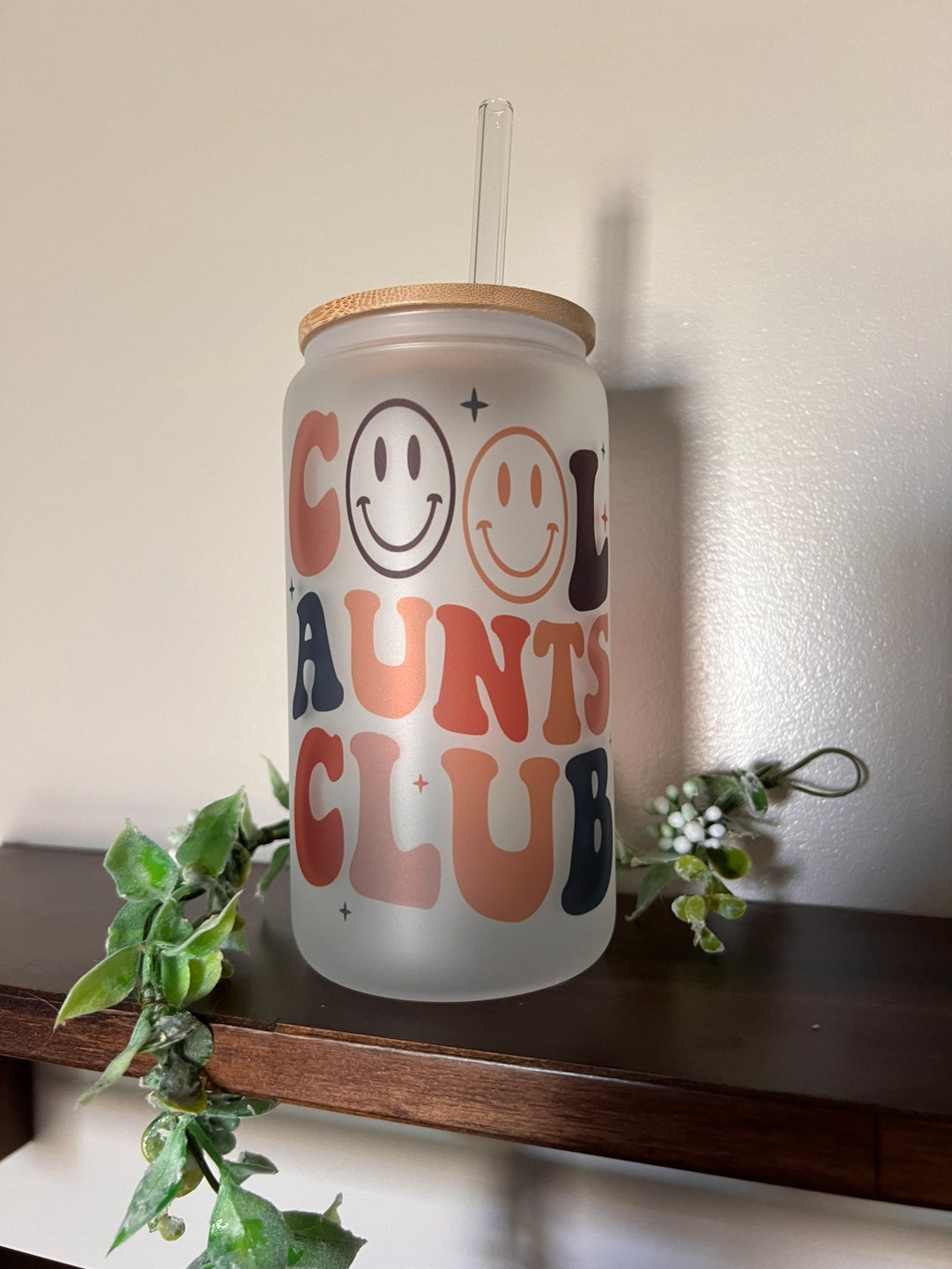 Cool Aunt Glass Cup, Aunt Life Cup, Cool Aunt, Cool Aunts, Glass Coffee ...
