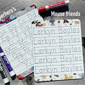 Dry Erase Boards for Tracing | Name Tracing | ABC Tracing | Preschool ...