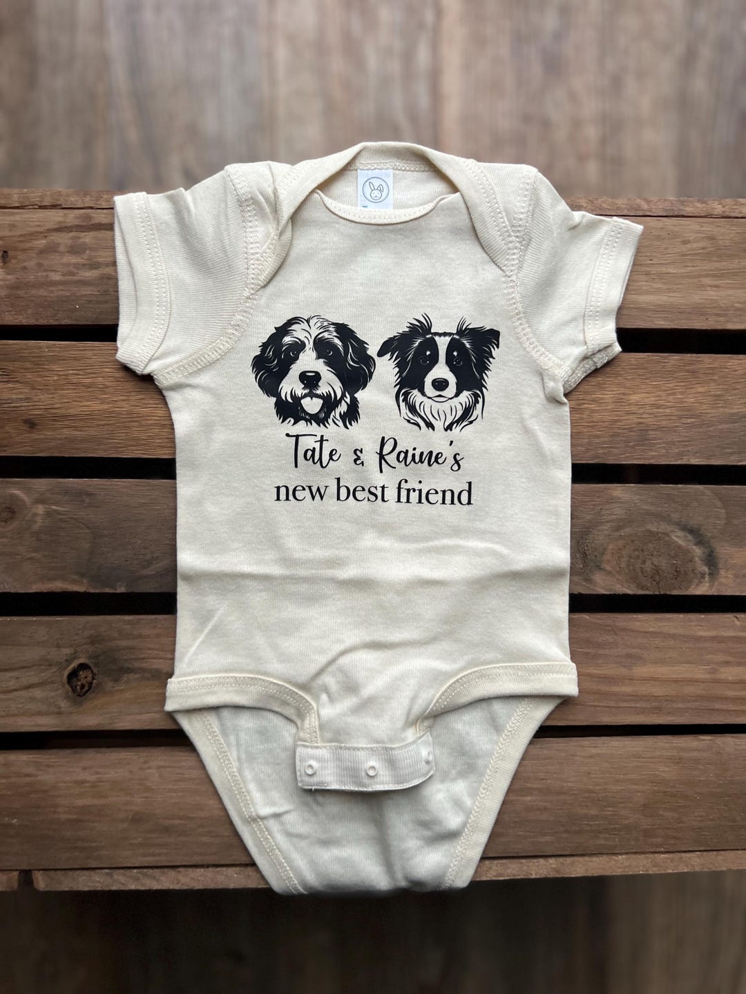 Baby Announcement Onesie | Dogs New Best Friend | Gender Reveal Outfit ...