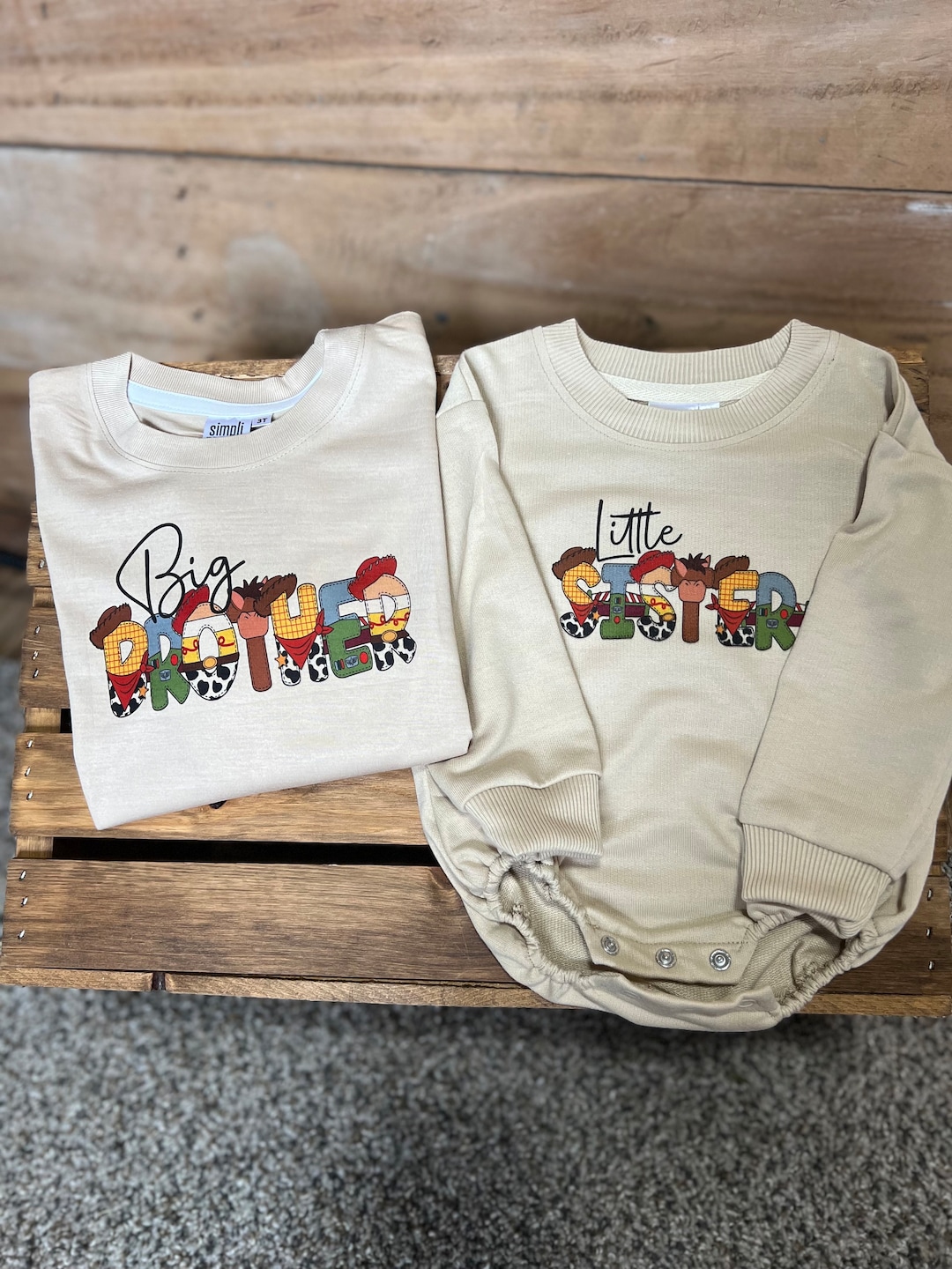 Big Brother Little Sister Match Sibling Shirts, Long Sleeve & Bubble ...