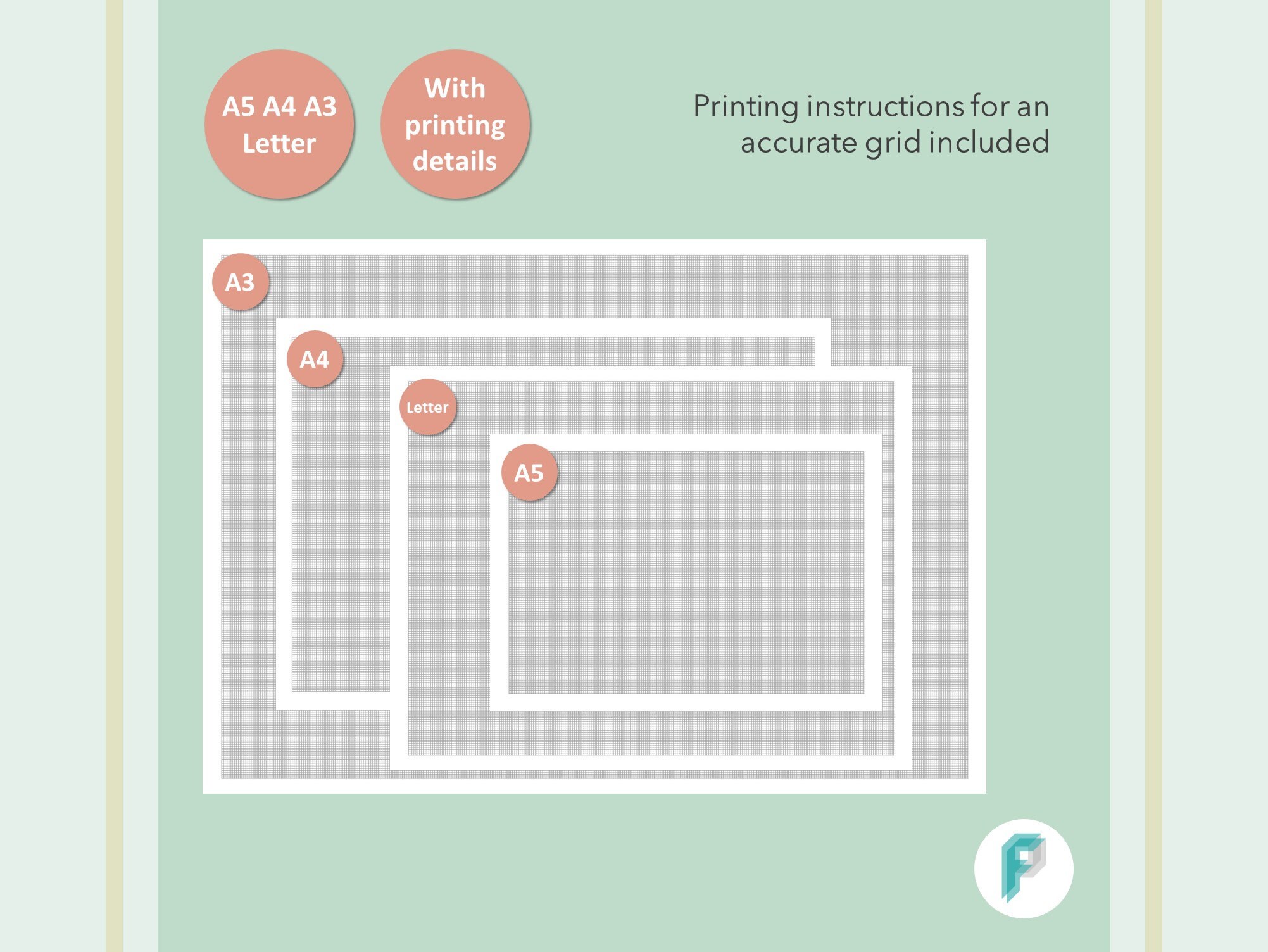 Printable Square Grid 1mm 0.1cm - A3 A4 A5 and US Letter Downloads - Etsy