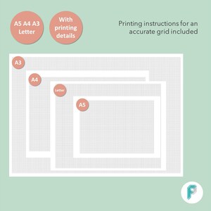 Printable Square Grid 1/10" 0.1 Inch - A3 A4 A5 and US Letter Downloads ...