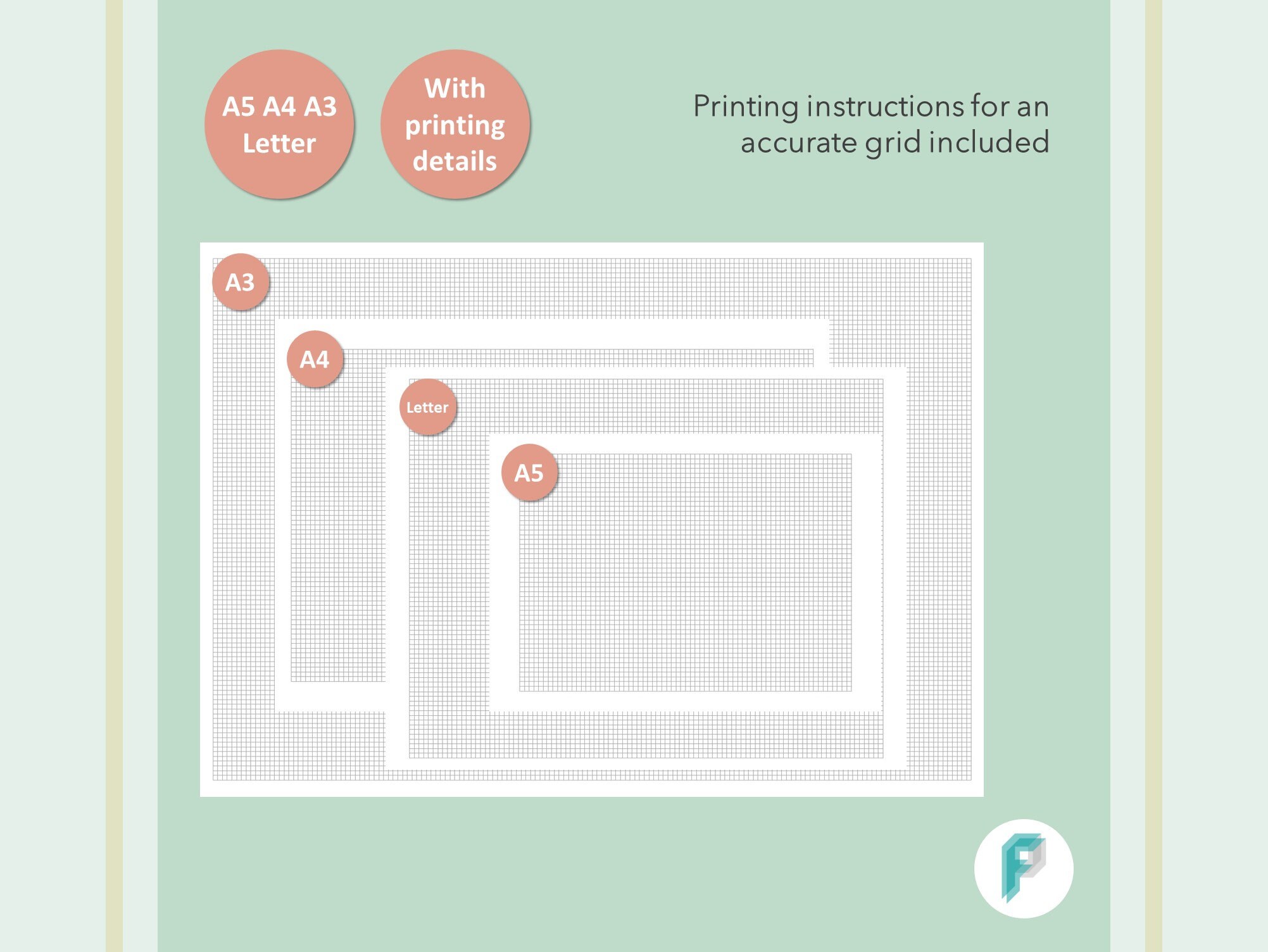 Printable Square Grid 1/10" 0.1 Inch - A3 A4 A5 and US Letter Downloads ...