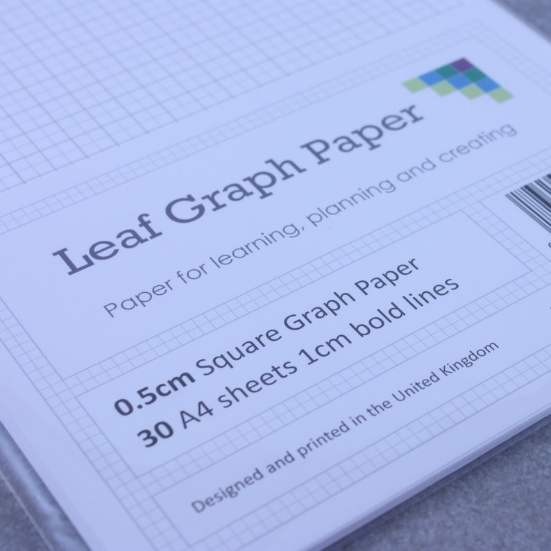 A4 Graph Paper Pack 0.5cm 5mm Square 30 Loose-Leaf Sheets | Etsy