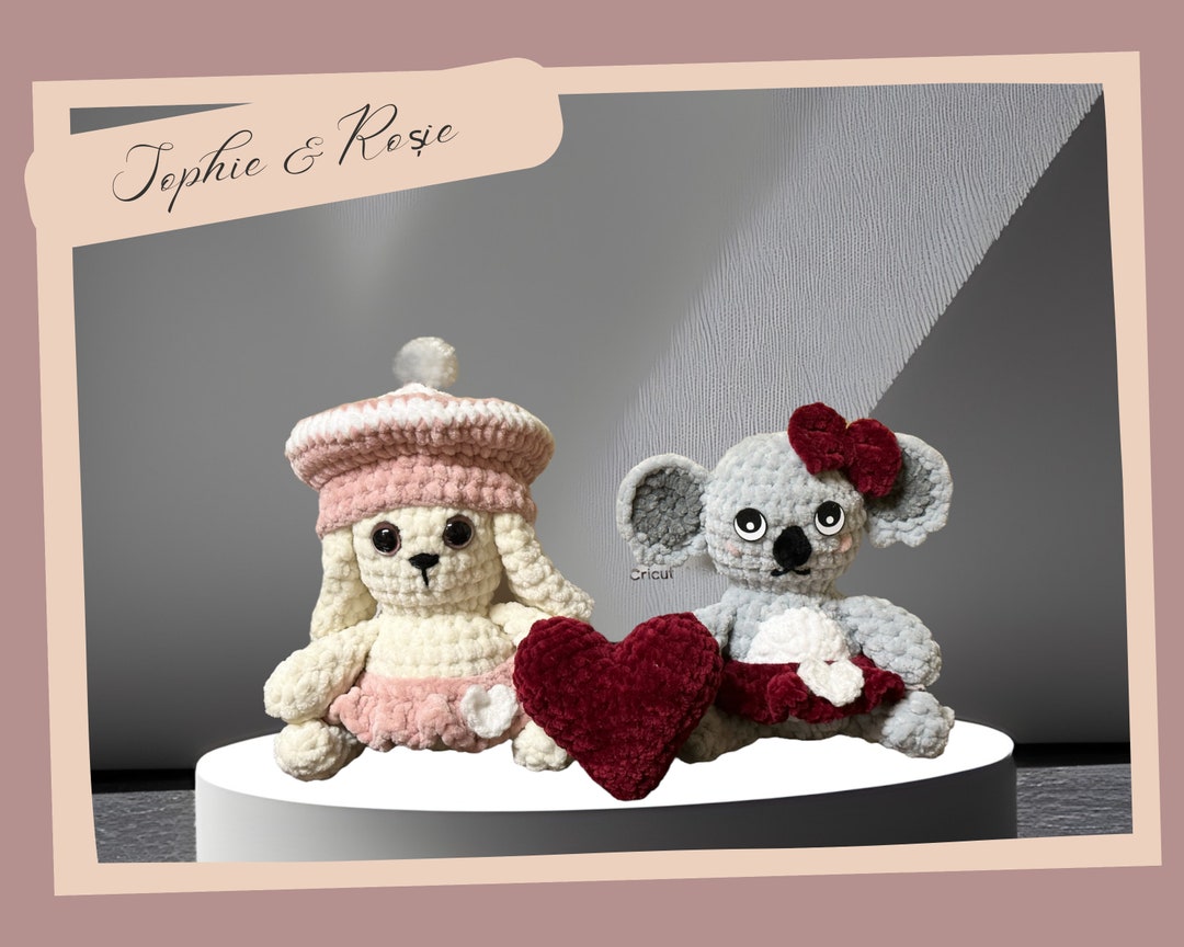 PDF Pattern Only Sophie and Rosie Valentines Buddies Pattern - Etsy