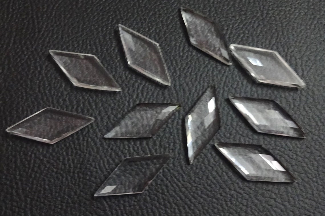 AAA Unique 4 Pieces Natural Crystal Faceted Long Quadrilateral - Etsy