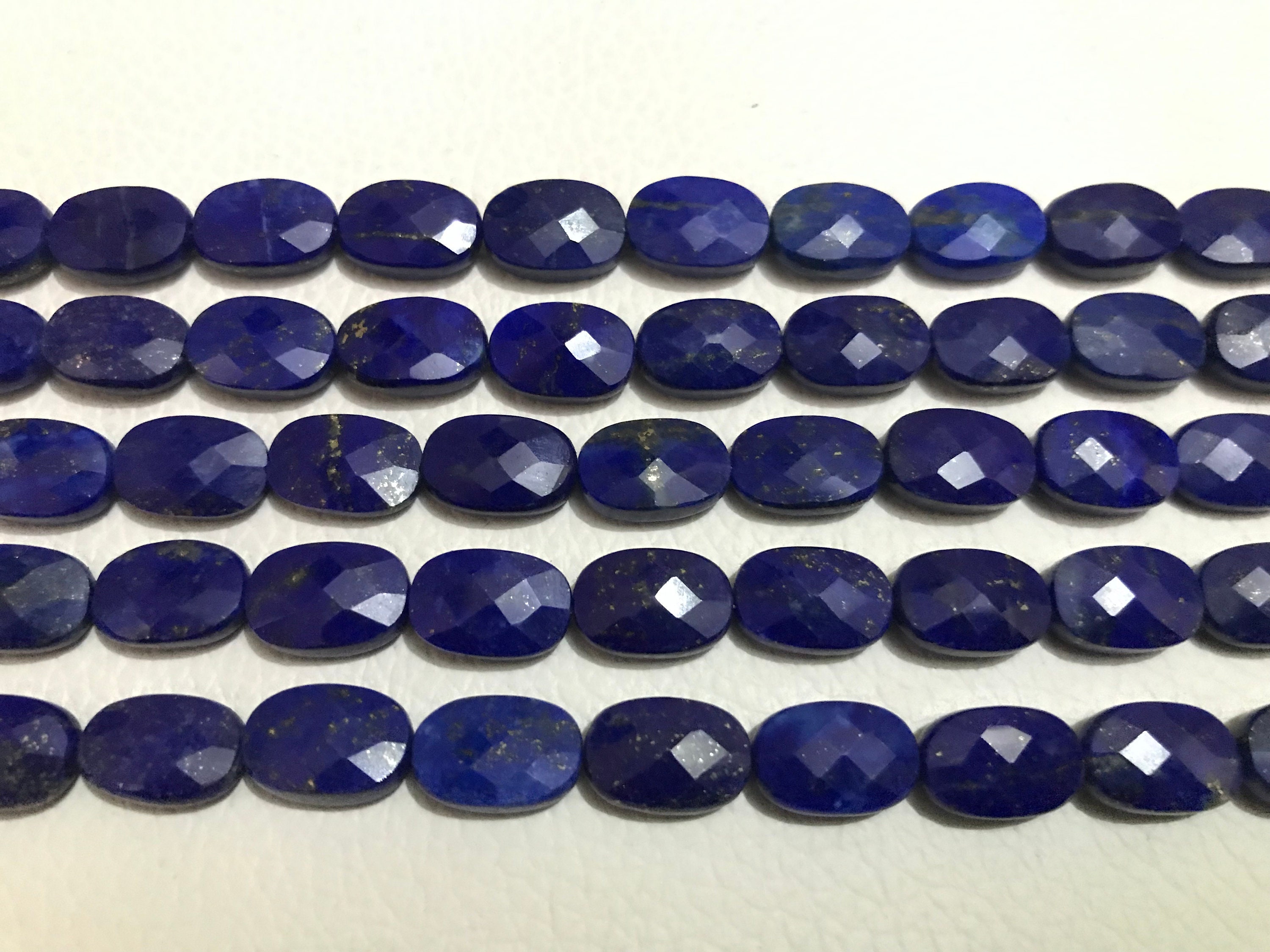 AAA Lapis Lazuli Faceted Briolette Beads: 8X12 Mm, 8" Strand - Etsy