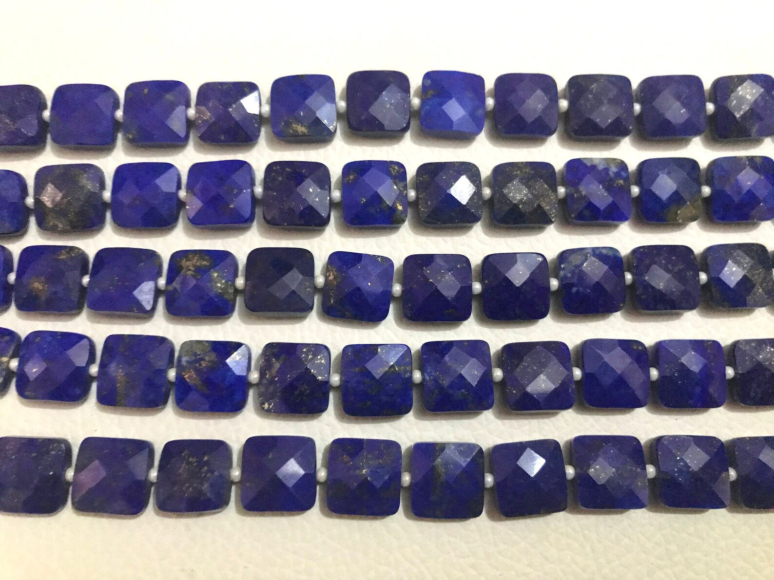 AAA Grade LAPIS LAZULI Faceted Square Shape Briolette Beads - Etsy