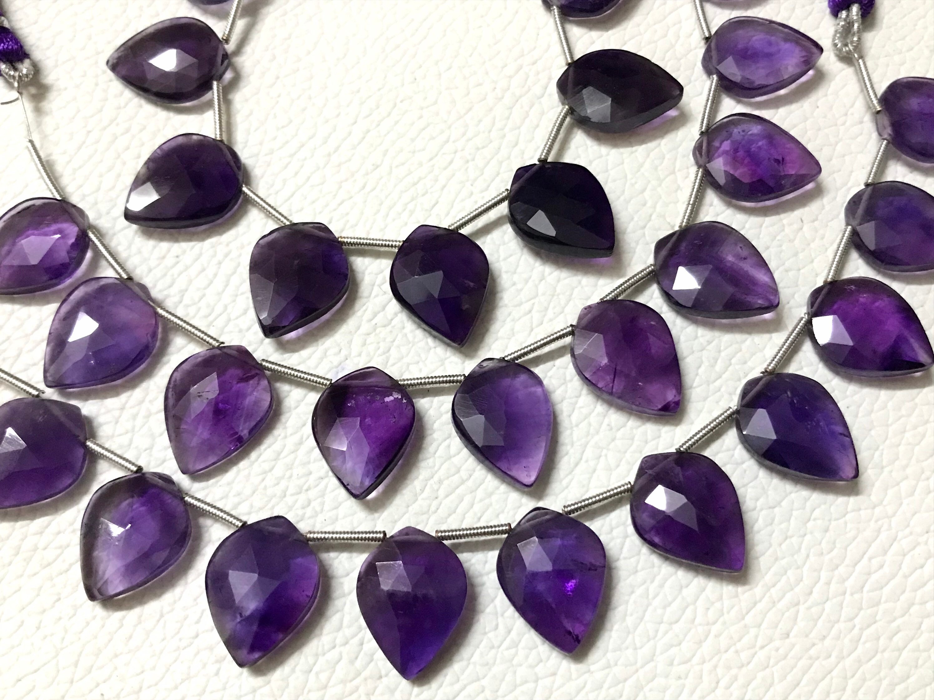 Shield Cut Five Perfectly Matched Pairs AAA Grade AMETHYST - Etsy