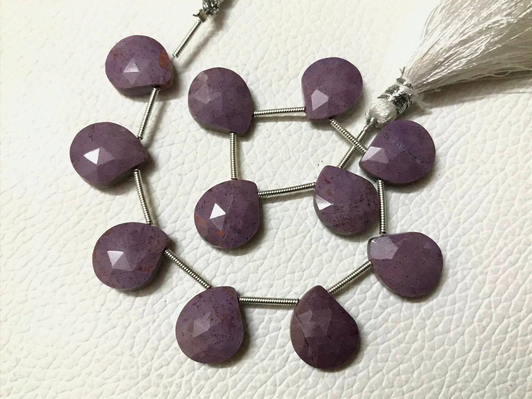 10 Piece Lavender JASPER Five Perfectly Matched Pairs AAA Grade Faceted ...