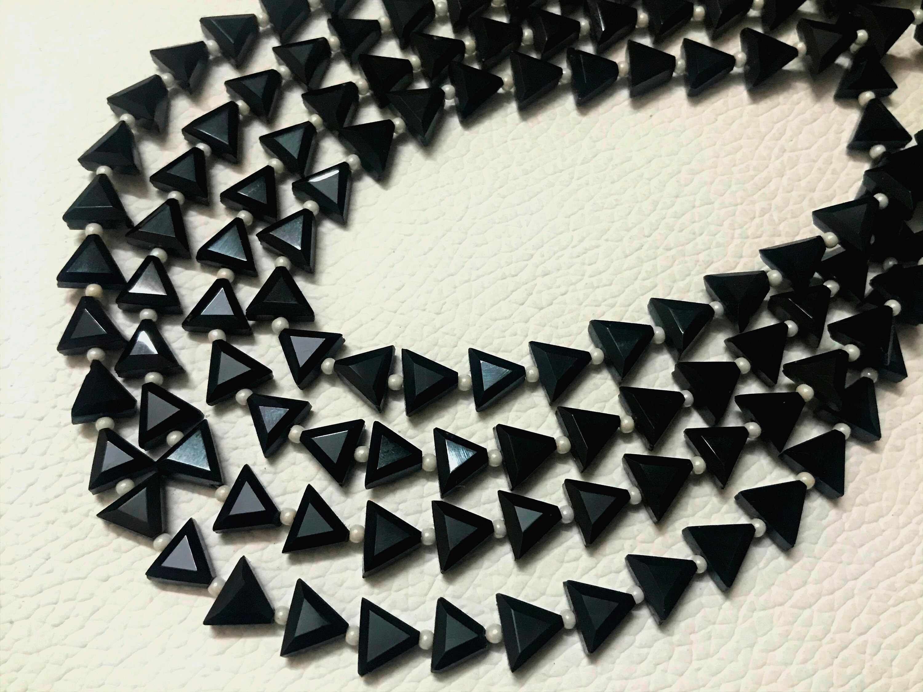 AAA Grade BLACK ONYX Step cut Faceted Triangle shape Briolette | Etsy