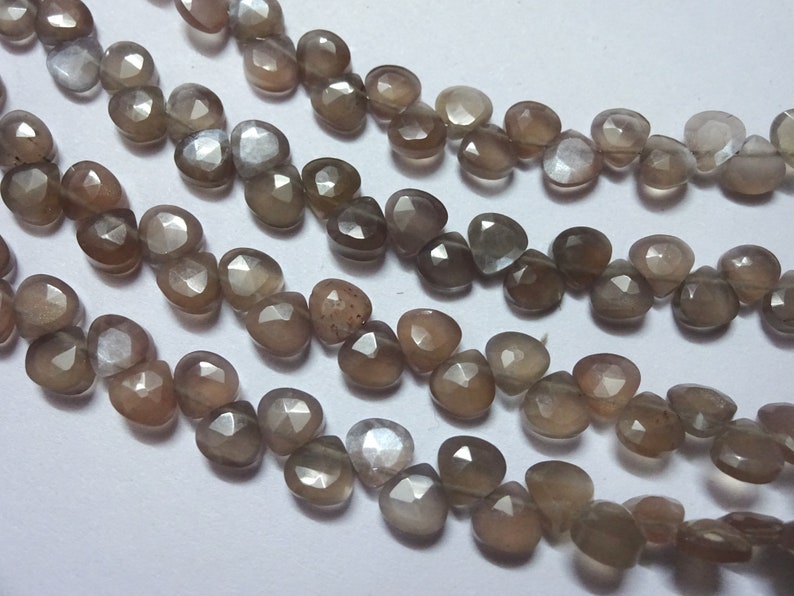 AAA Grade Chocolate/brown MOONSTONE Faceted Heart Shape - Etsy